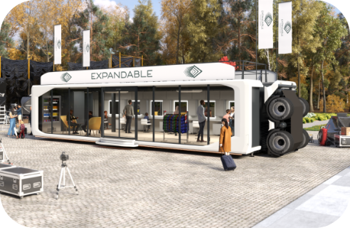 An Expandable Touchdown in operating mode